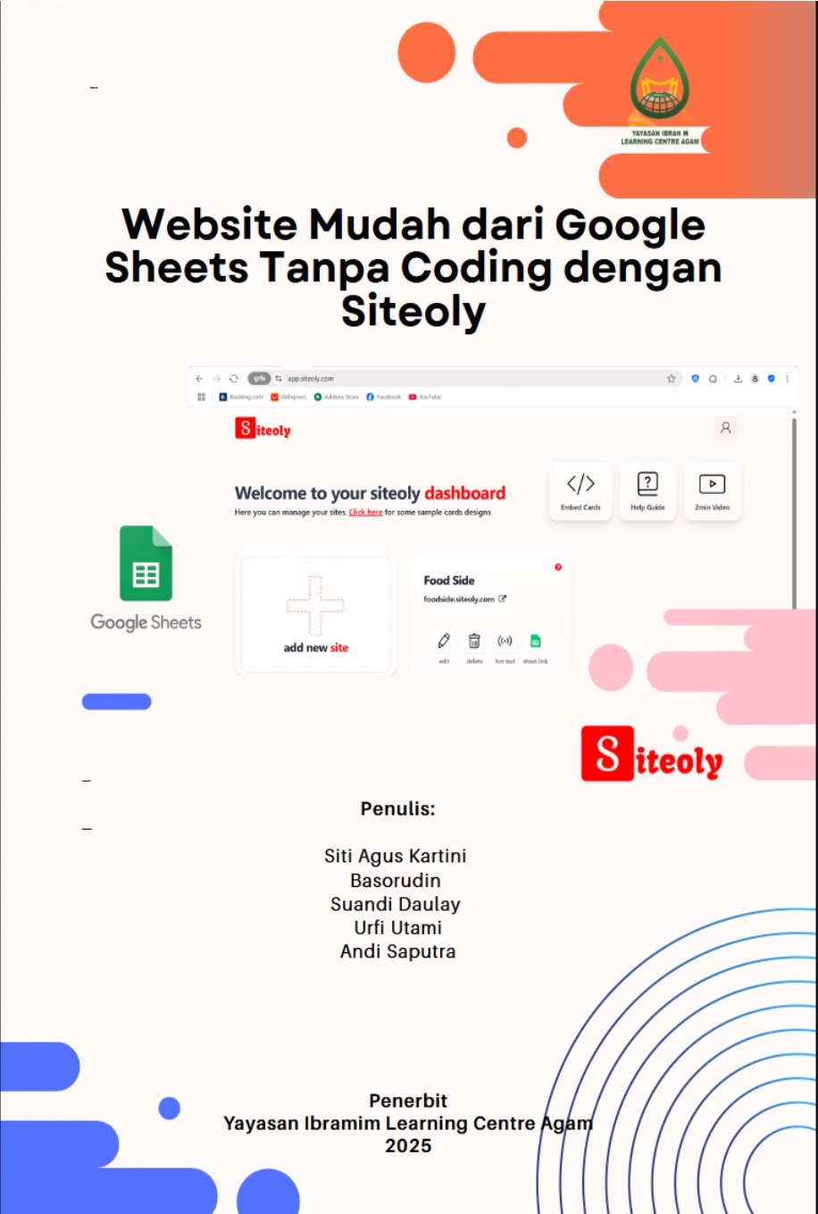 Website Mudah dari Google Sheets Tanpa Coding dengan Siteoly